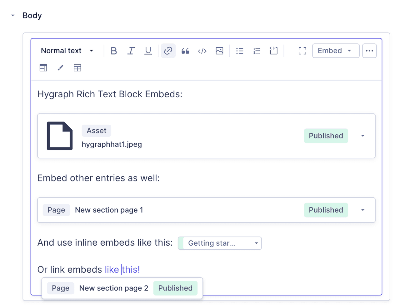 Rich Text field | Hygraph