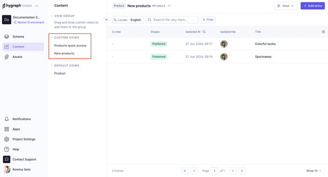 Learn about the sections of the content editor screen | Hygraph