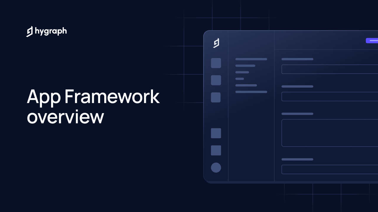 App Framework Overview Hygraph