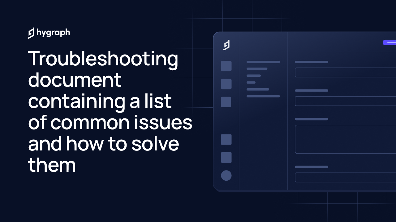 Troubleshooting document containing a list of common issues and how to ...